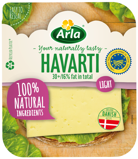 Arla® Quesos en lonchas y al corte Lonchas Havarti Light 150g | Arla ... Arla® Quesos en lonchas y al corte Lonchas Havarti Light 150g | Arla ...